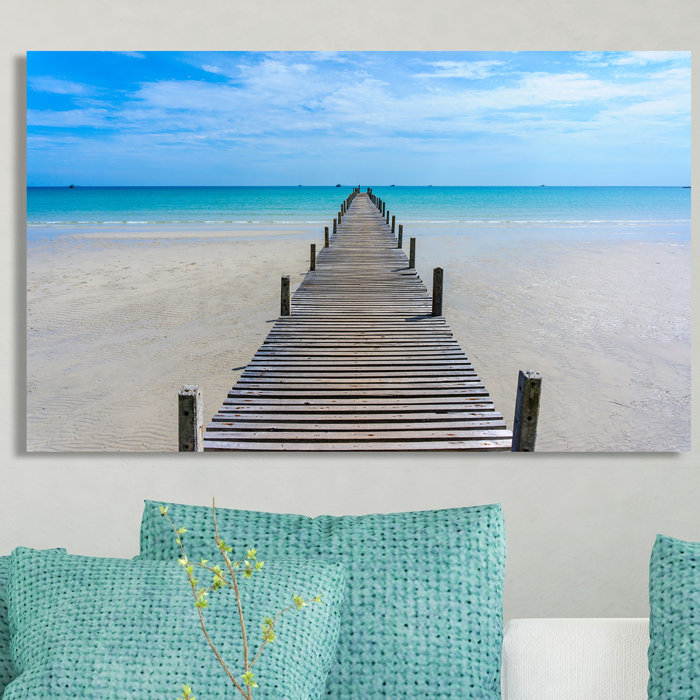 PicturePerfectInternational " Dock Waters " on Canvas & Reviews | Wayfair
