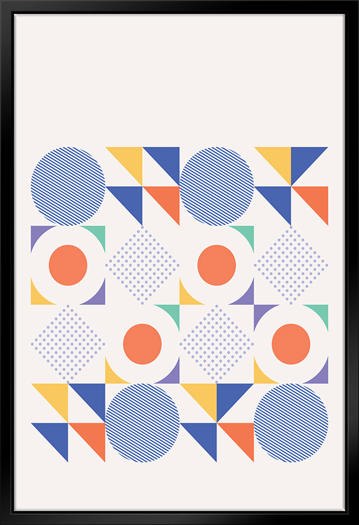 ATX Art Group LLC Retro Geometric 2 by Stanley Print House - on | Wayfair