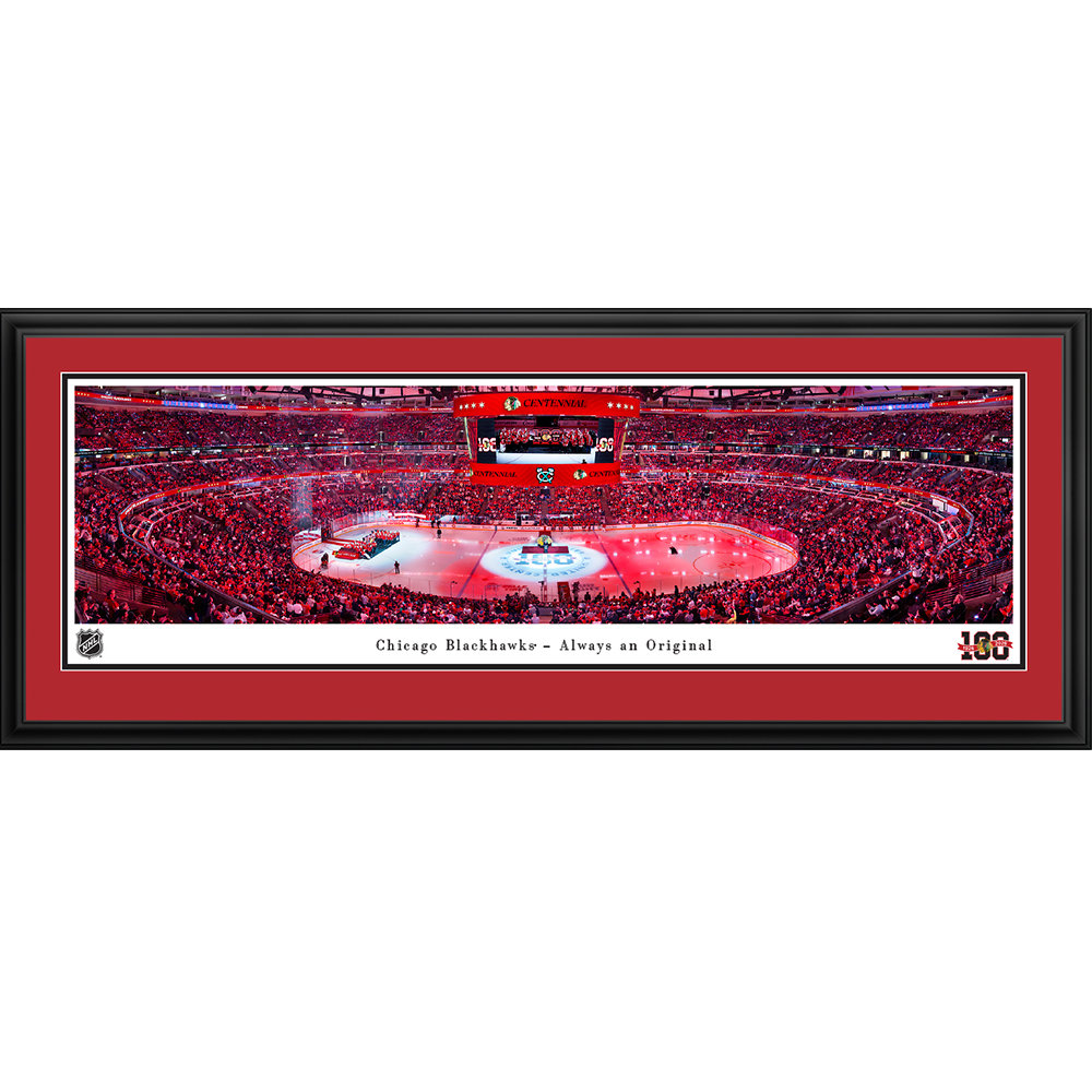 Latitude Run® Chicago Blackhawks Centennial Ceremony - Deluxe Frame ...