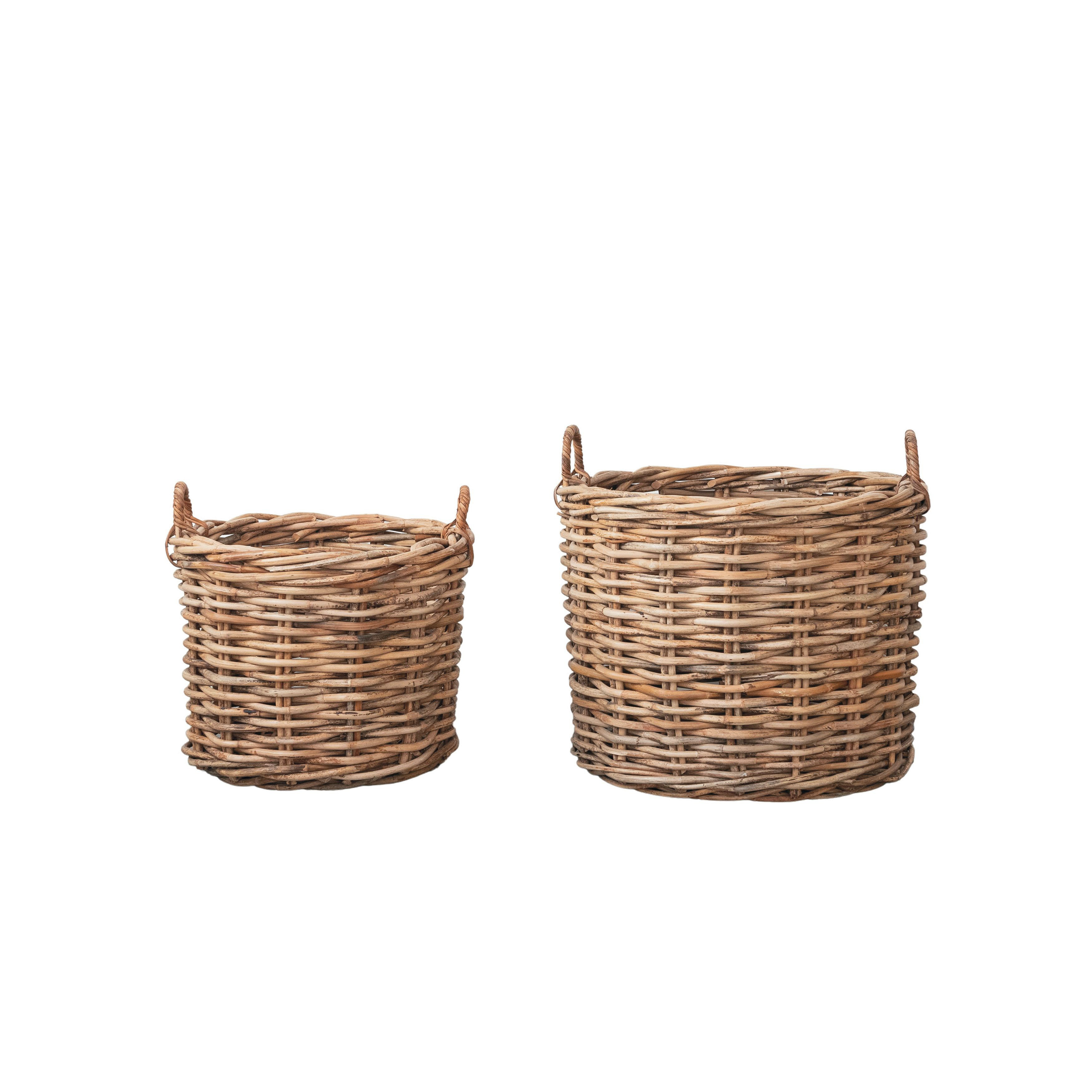 Creative Co-Op Rattan General Basket Set | Perigold