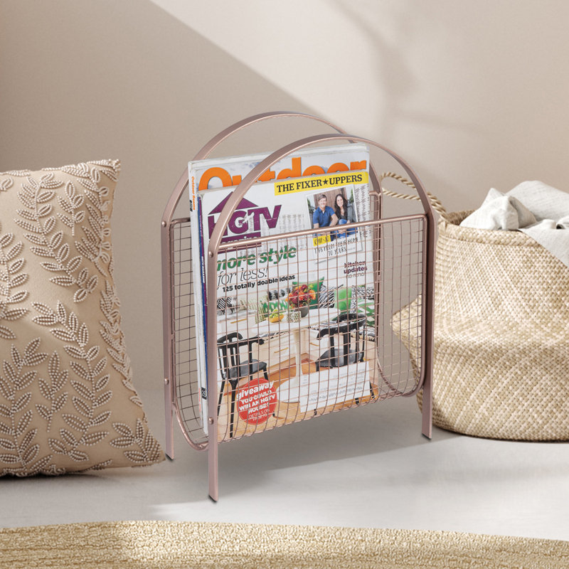 Mercer41 Sanfra Metal Free Standing Magazine Rack | Wayfair