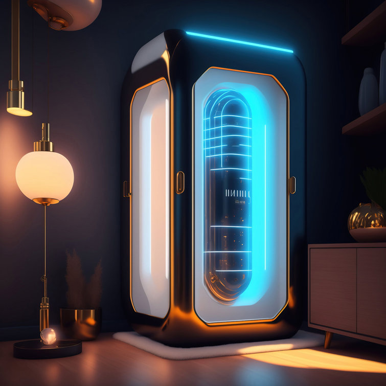 ATX Art Group LLC Time Machine Booth 2 On Canvas by Stephen Chambers ...