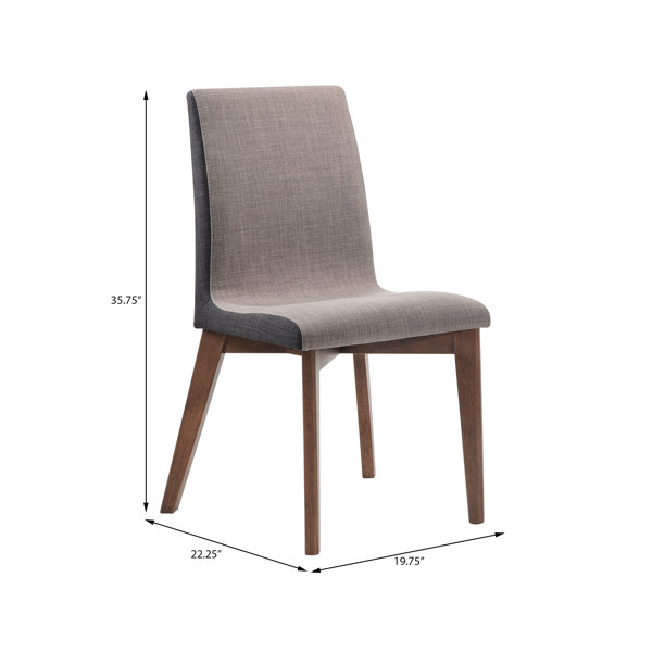 George Oliver Abbie Upholstered Side Chair in Gray | Wayfair