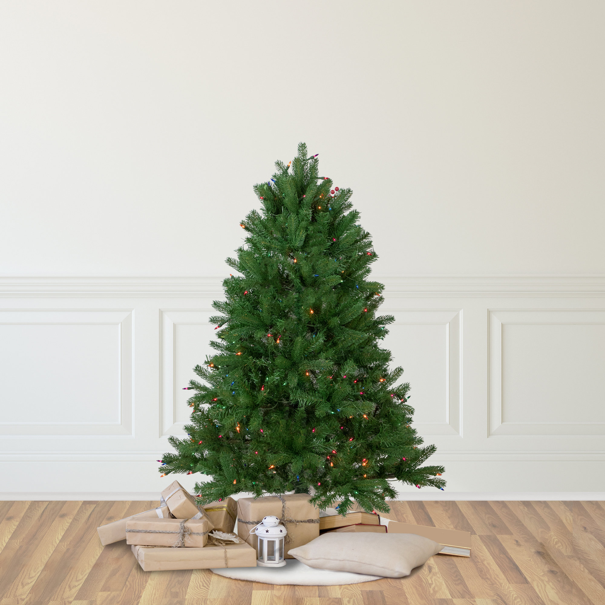 Northlight Seasonal 4' Pre-Lit Full Sierra Noble Fir Artificial ...
