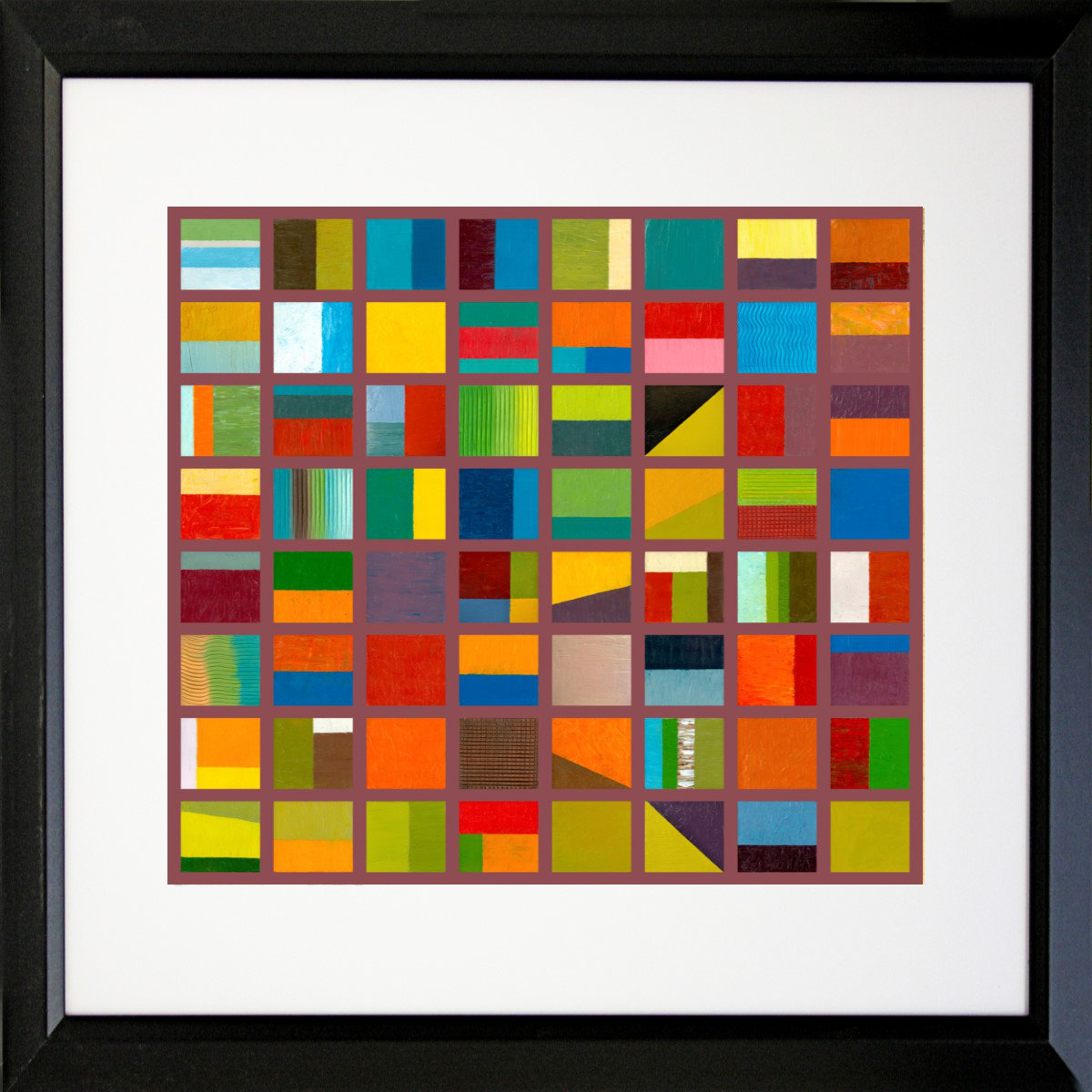 Buy Art For Less 'Color Study Collage 65' by Michelle Calkins Framed ...