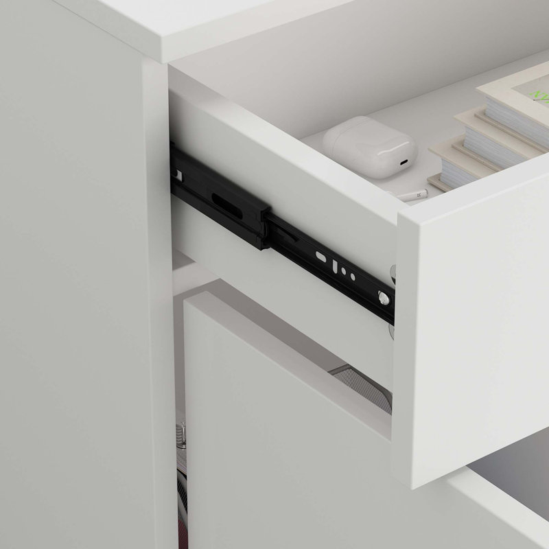 Inbox Zero Gurtha L-Shape Wood Reception Desk & Reviews | Wayfair