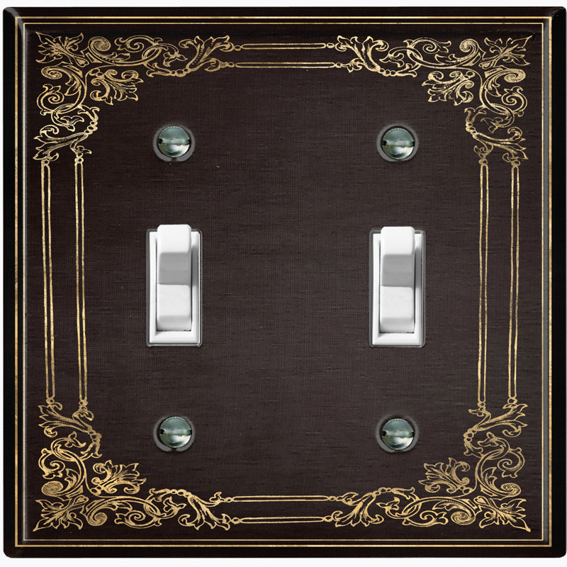 WorldAcc French Victorian 2-Gang Toggle Light Switch Wall Plate ...