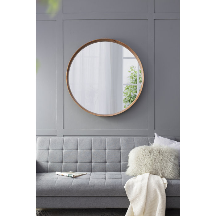 Latitude Run® Wayne Wood Accent Mirror | Wayfair