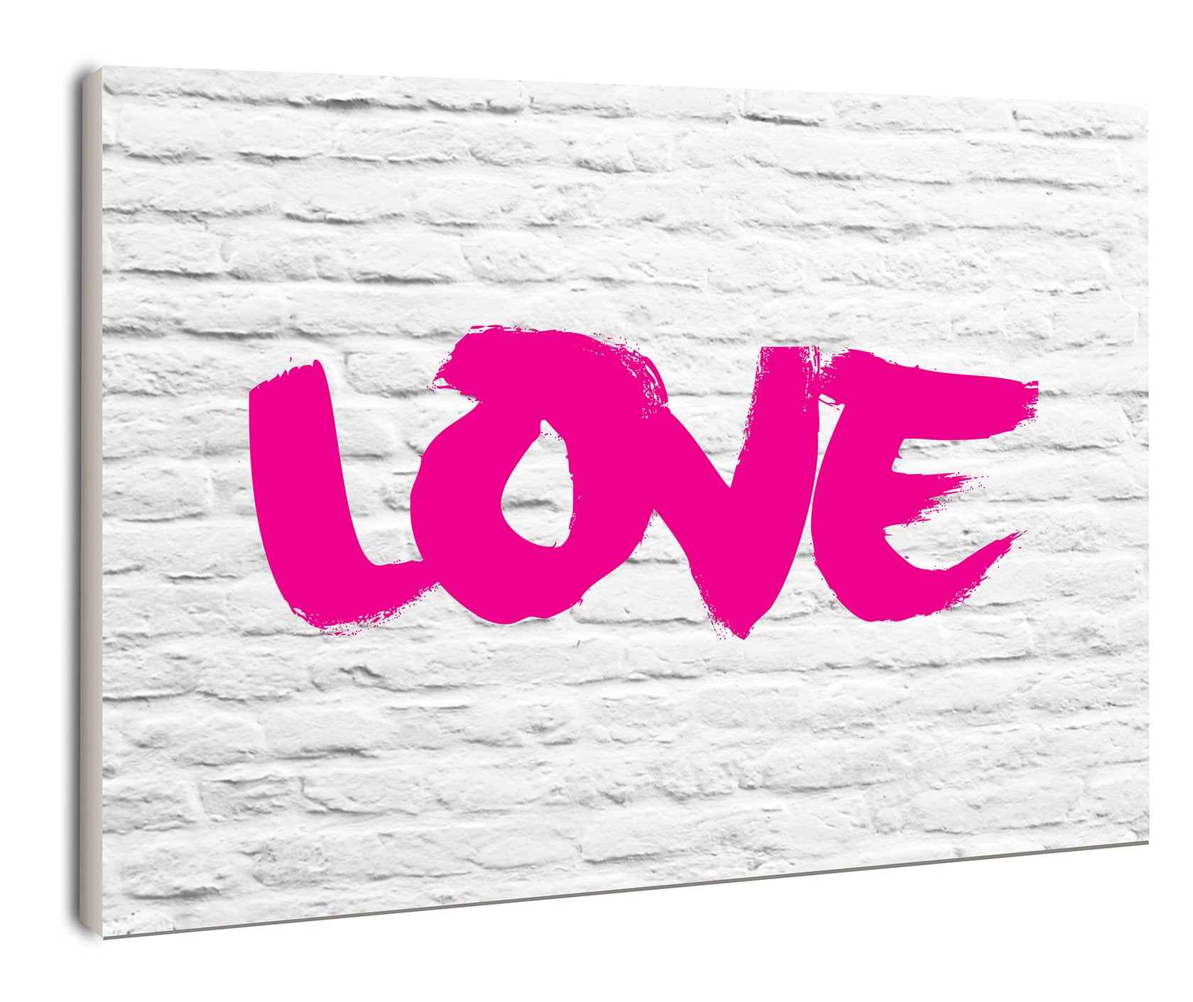 Ebern Designs Love Brick Pattern Wall Plaque by House of Lulu & Reviews ...