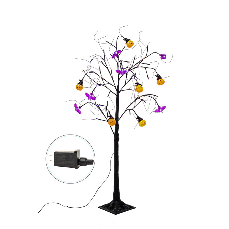 The Holiday Aisle® Spooky Tree Lighted Display | Wayfair