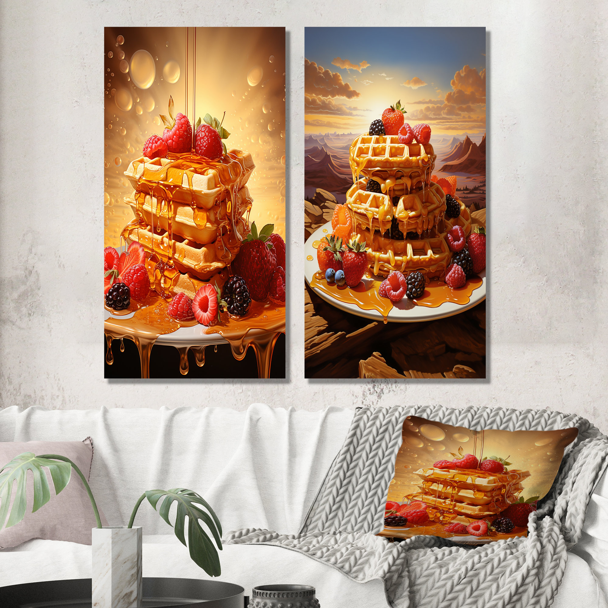 Lark Manor™ Waffle Wonderland Maple Breakfast - Desserts Wall Art ...