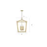 Everly Quinn Desirae 4 - Light Lantern Geometric Chandelier & Reviews ...