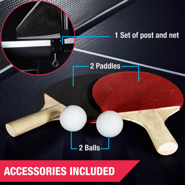 MD Sports Official Size 15mm 4 Piece Indoor Ping Pong Tennis Table ...