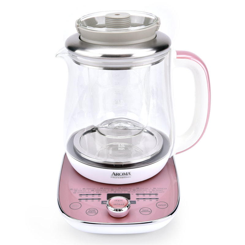AROMAÂ Professional 1.5L / 6-Cup Glass Digital Electric Tea Maker ...