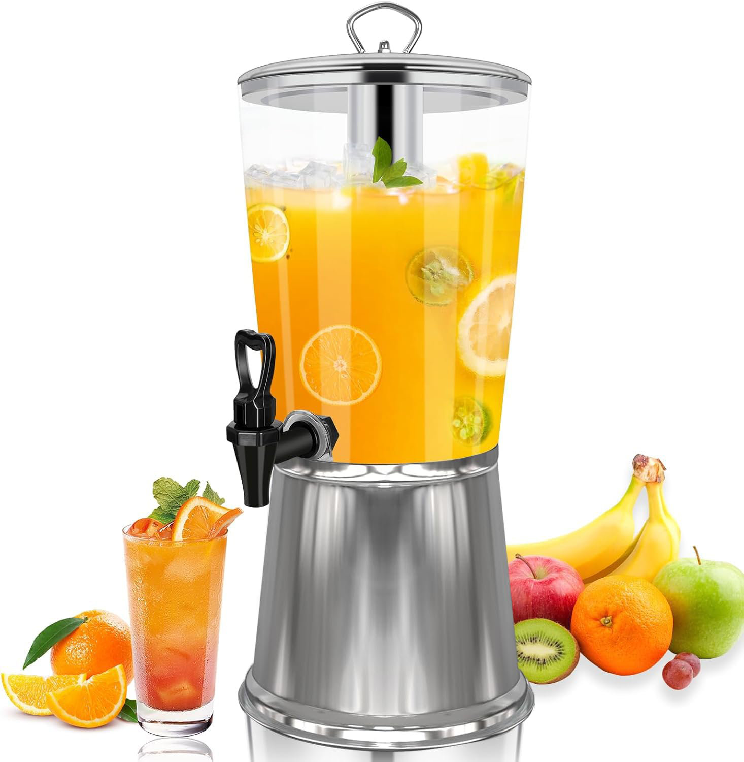 KAISHENGDAA Beverage Dispenser With Stand, Drink Dispensers For Parties ...