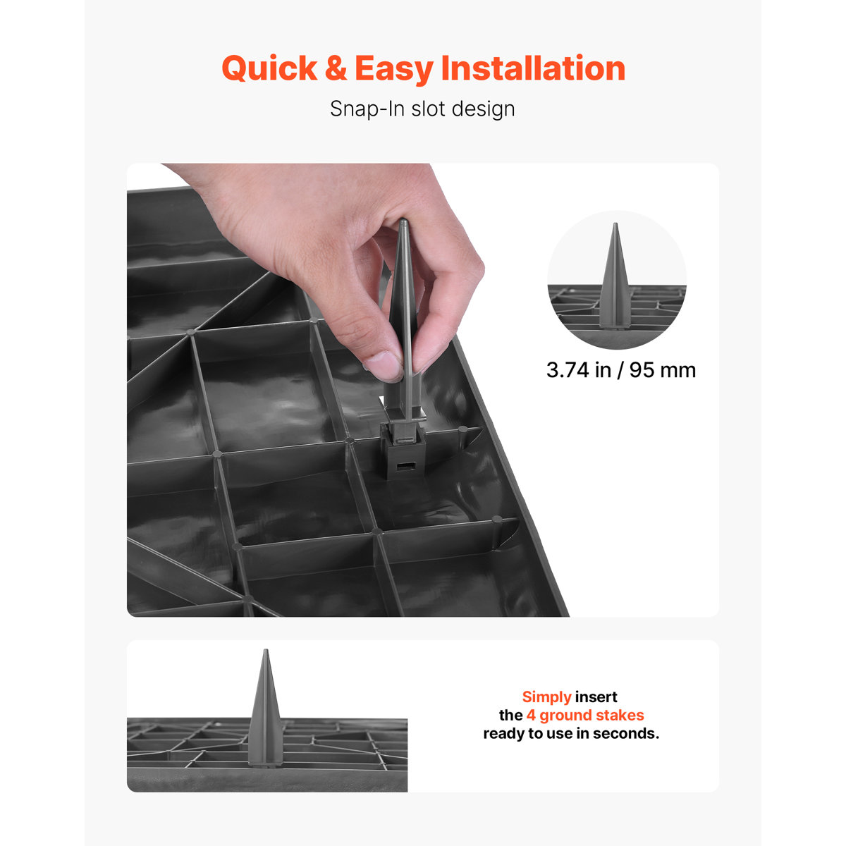 Arlmont & Co. Decorative Stepping Stones with Stakes 15.5x15.5 in ...