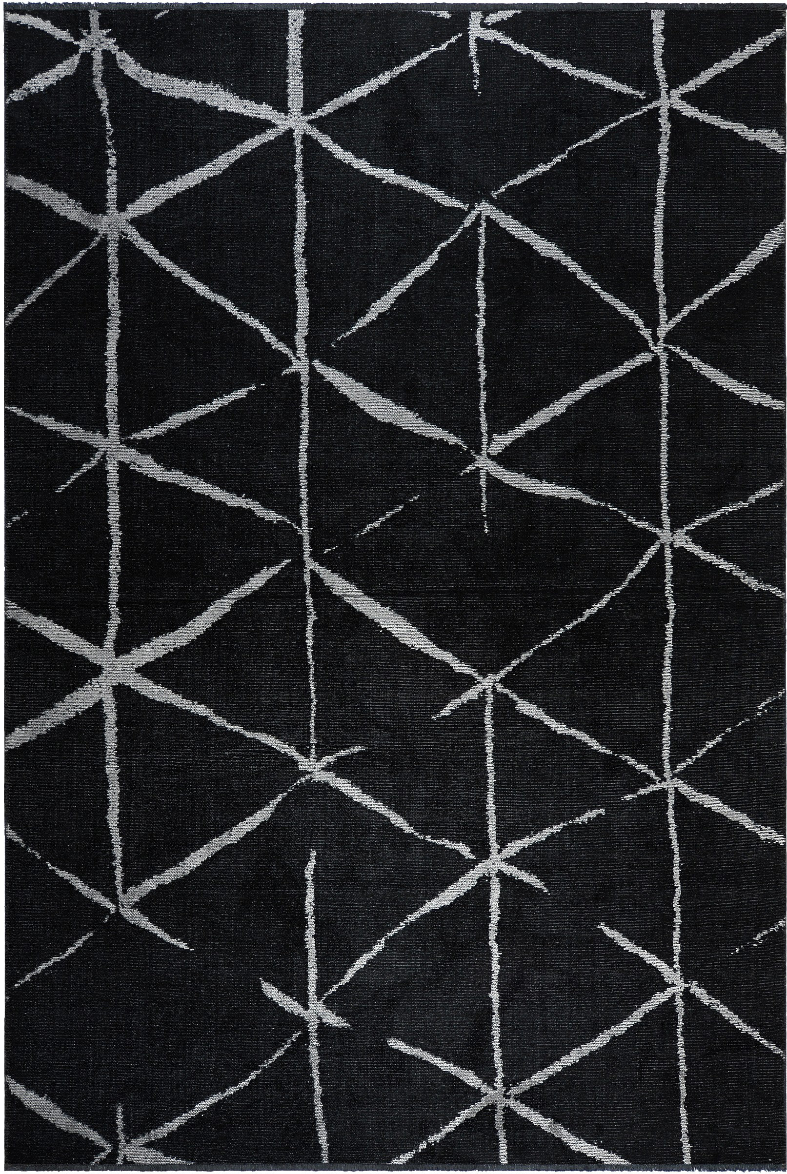 Woven Concepts Rapture Black Gray Geometric Luxury Area Rug | Perigold