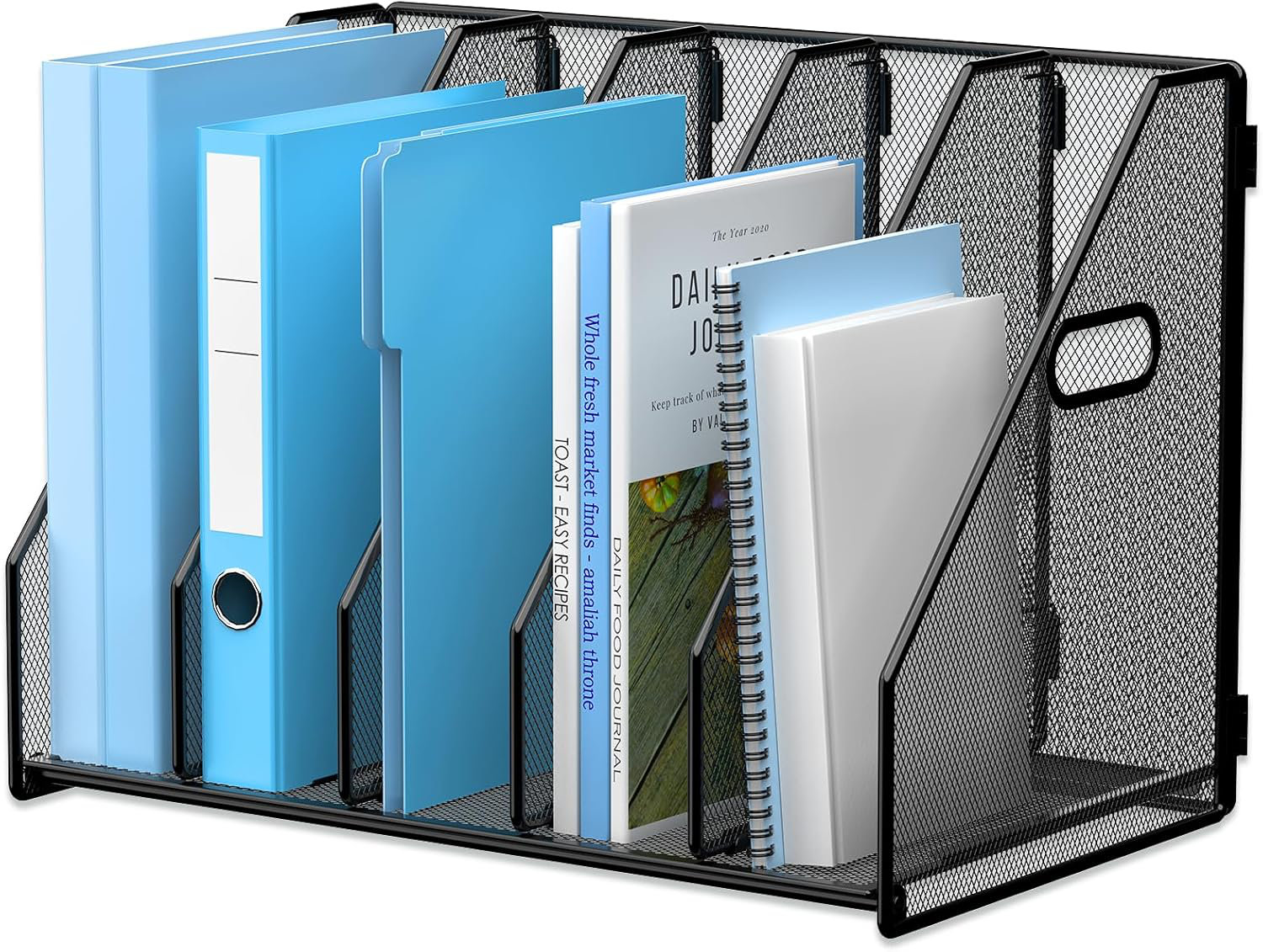 Latitude Run® Desk File Organizer Metal Desk Magazine Folder Holder ...