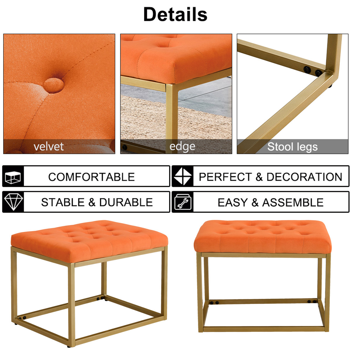 Mercer41 Rouidate Velvet Upholstered Bench | Wayfair