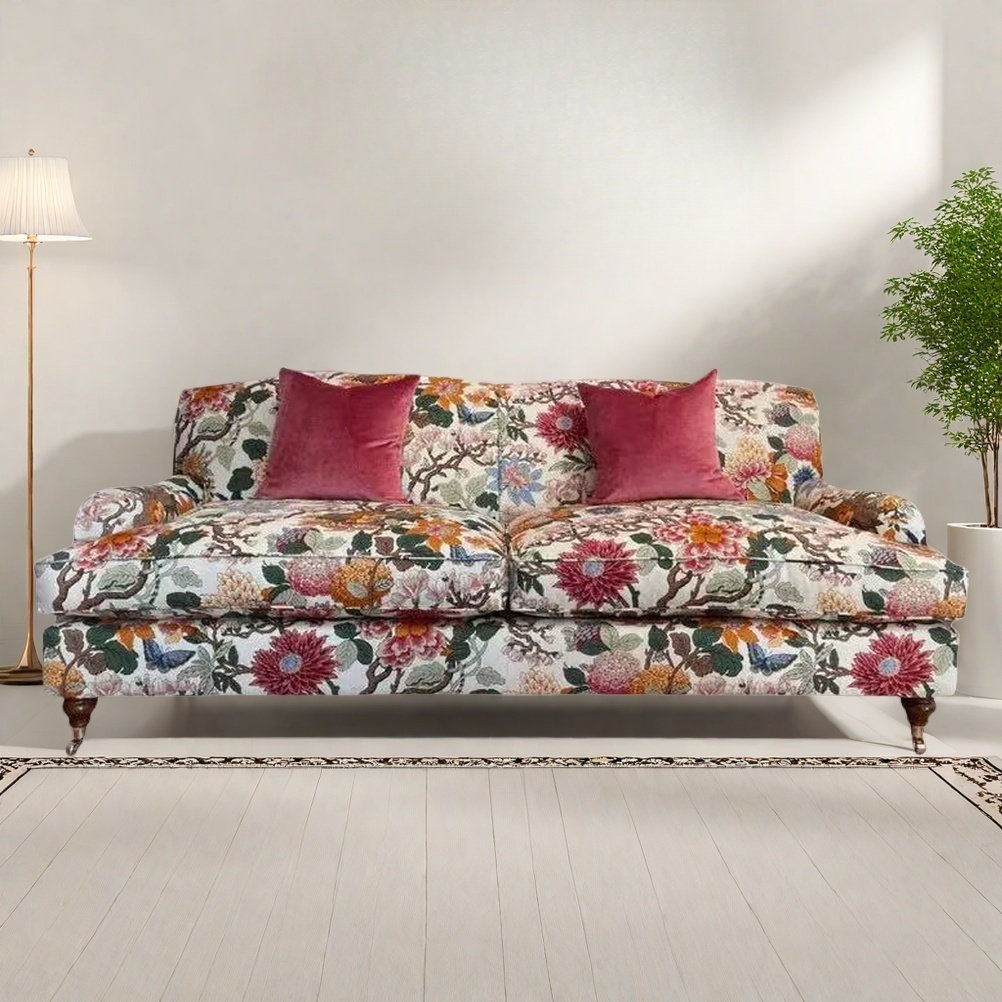 Canora Grey Retro Multi-Color Fabric Sofa | Wayfair