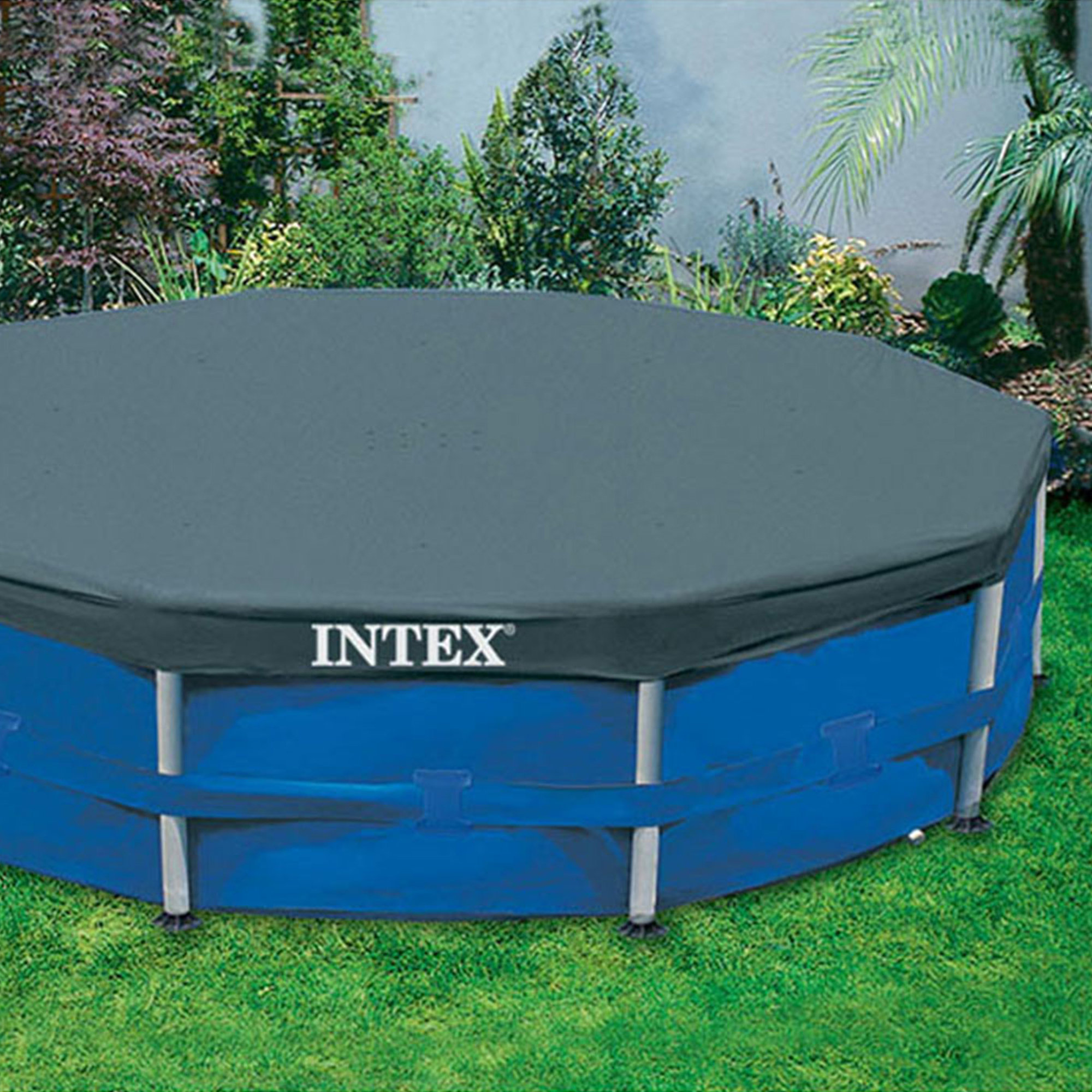 Intex 10ft x 30in Metal Frame Swimming Pool Set with Filter and Debris ...