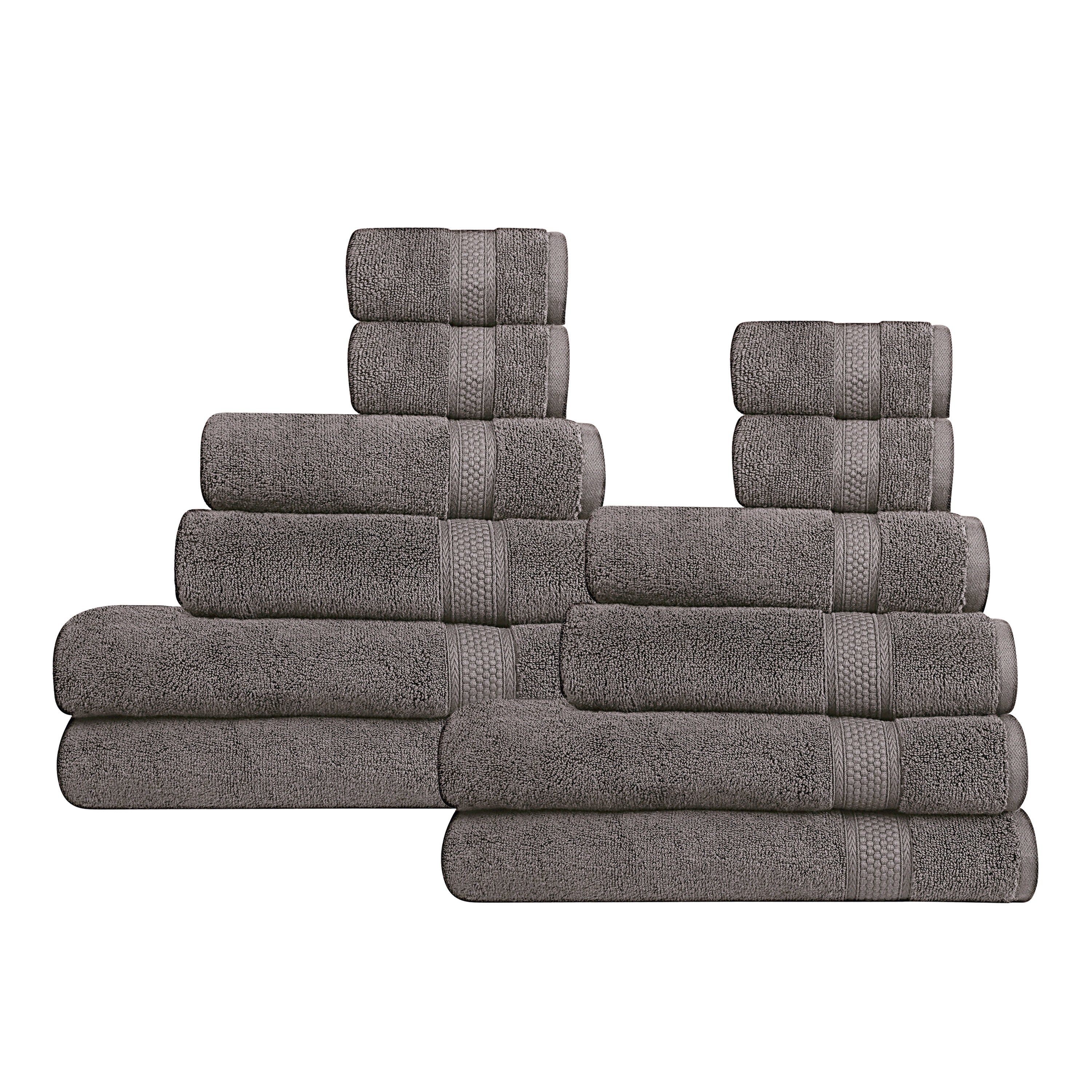 Eider & Ivory™ Shaikh - A1HC Premium Multi-Size Bath Towel Set Ultra Soft Quick Dry Super ...