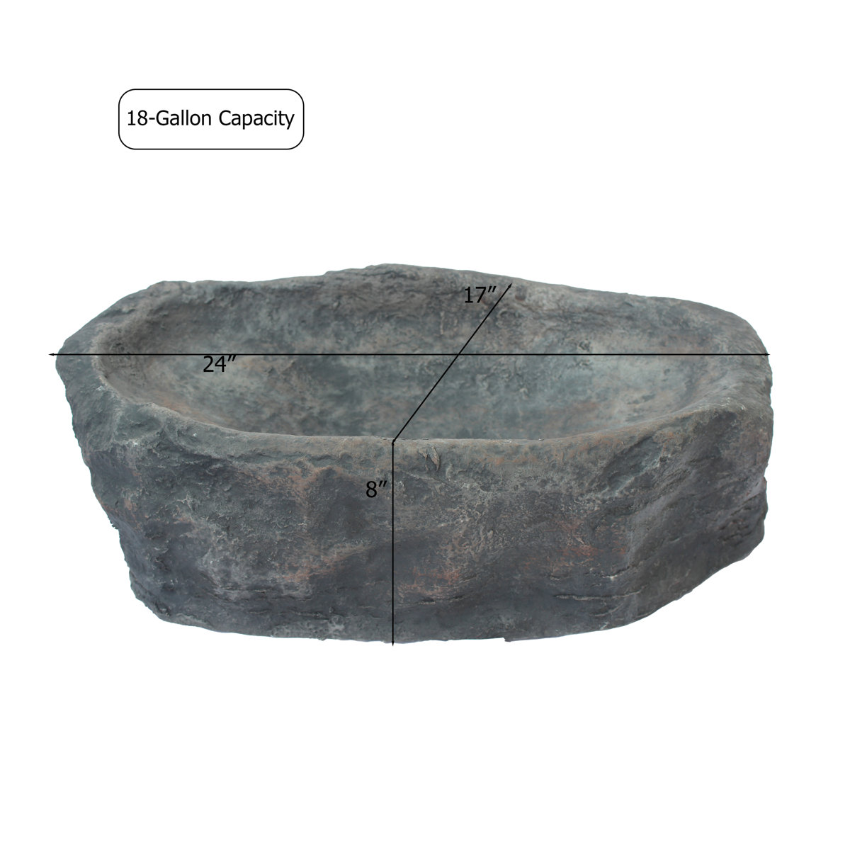 One Allium Way® Huge Decorative Outdoor Weather Resistant Faux Stone ...