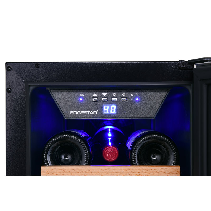 EdgeStar 24.25'' 18 Bottle Single Zone Built-In Wine Refrigerator ...