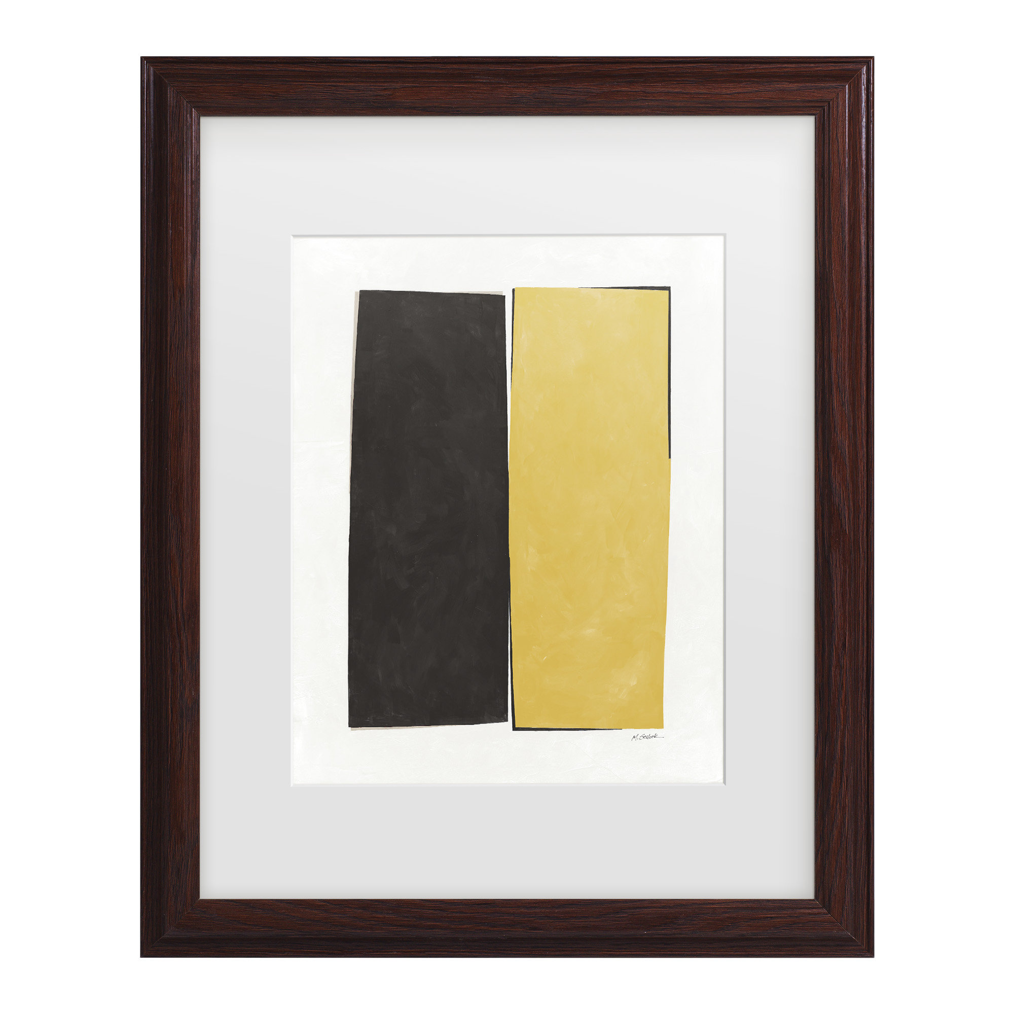 Ebern Designs Bolog Mike Schick Monolithic I Neutral Matted Framed Art ...