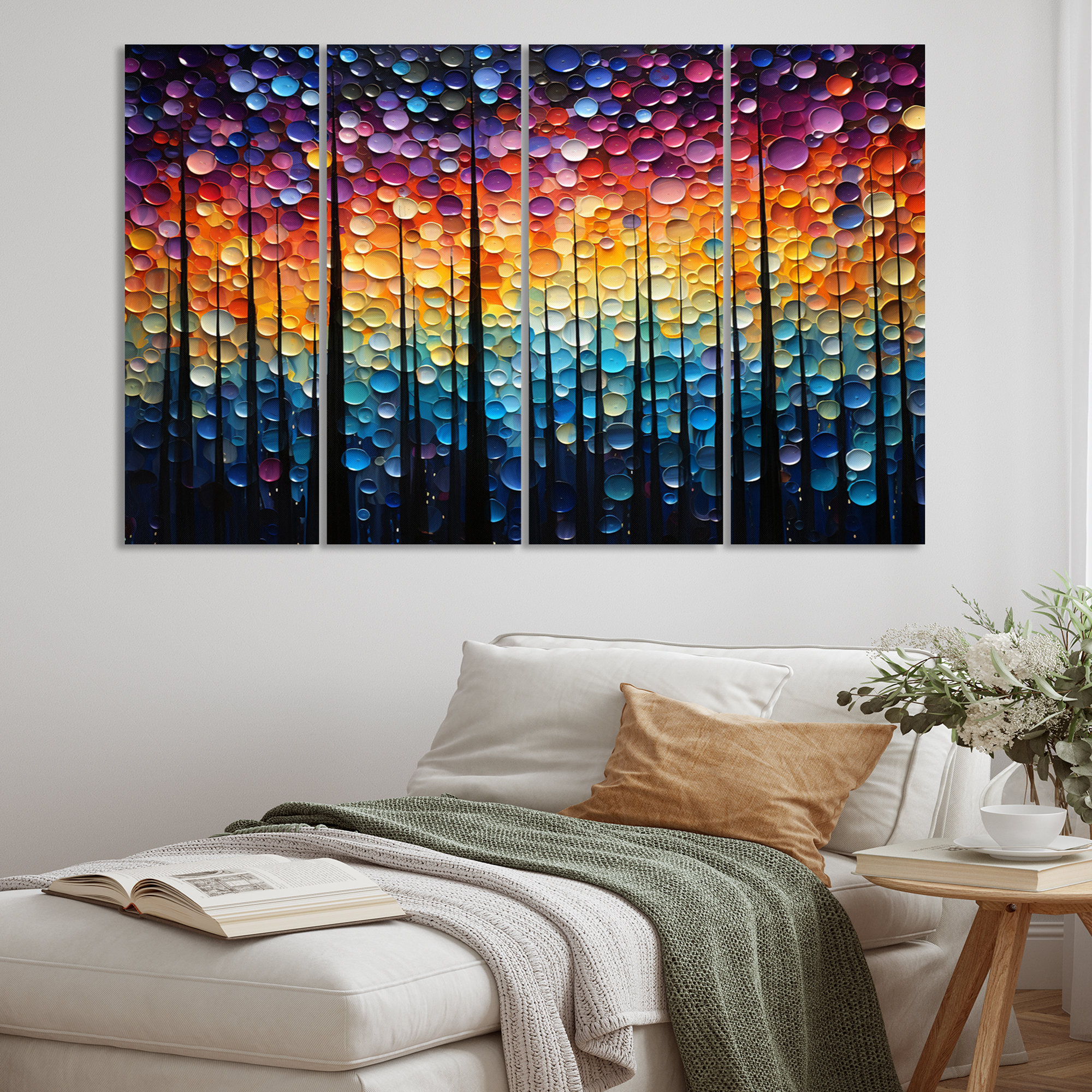Design Art Hardedge Art Sublime Tree Symmetry II - Modern Wall Decor ...
