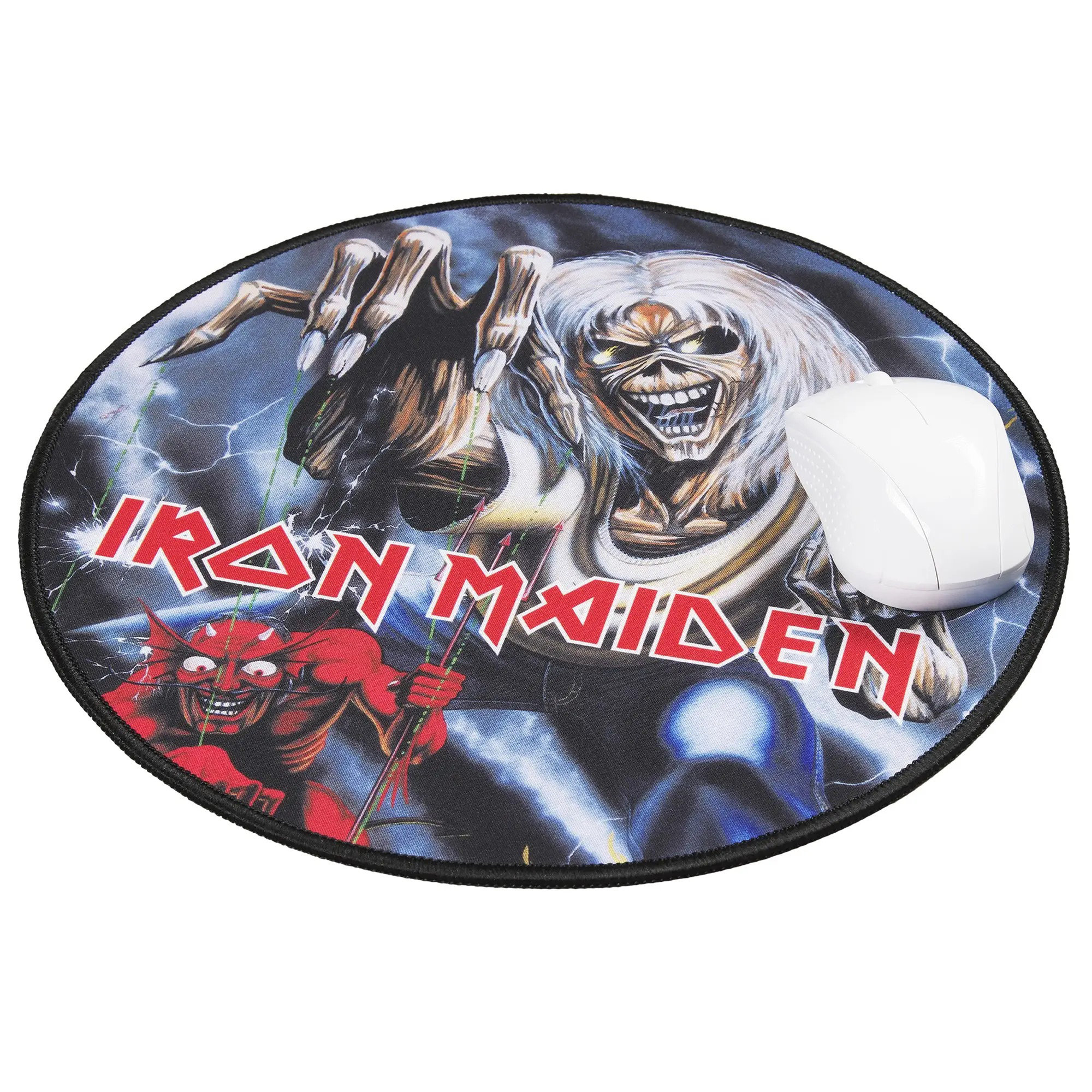 Inbox Zero 11.8-In. Round Gaming Mouse Pad (IRON MAIDEN® - Number Of ...