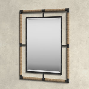 Birch Lane™ Samara Rectangle Rope Wall Mirror | Wayfair