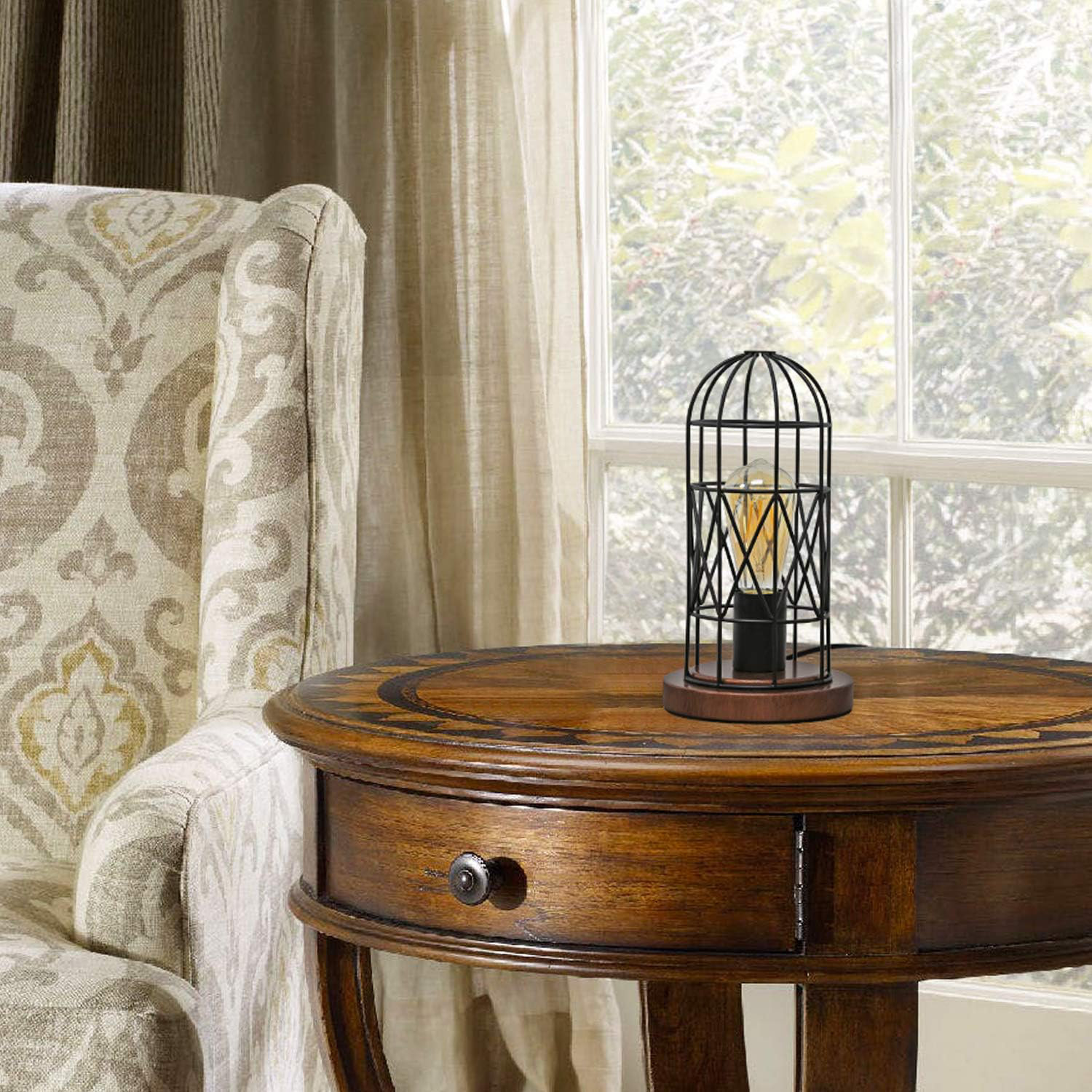 17 Stories Touch Control Table Lamp Industrial Bedside Lamp With 3 Way ...