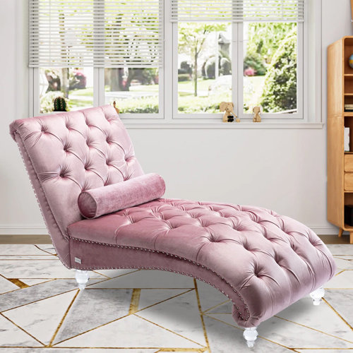 Pink Chaise Lounge Chairs You'll Love | Wayfair