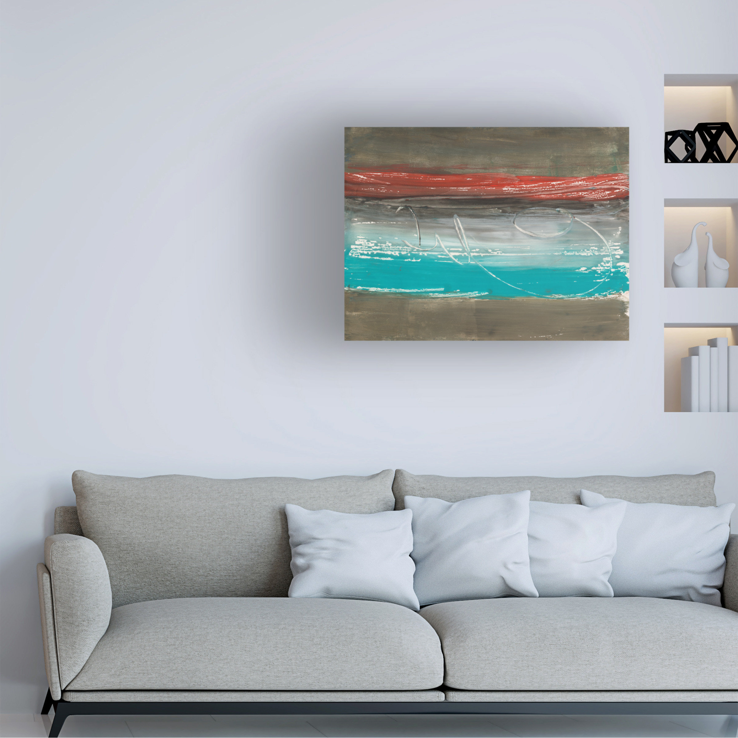 Wrought Studio Industrial Modern Joyce Combs Floating Along I Canvas ...