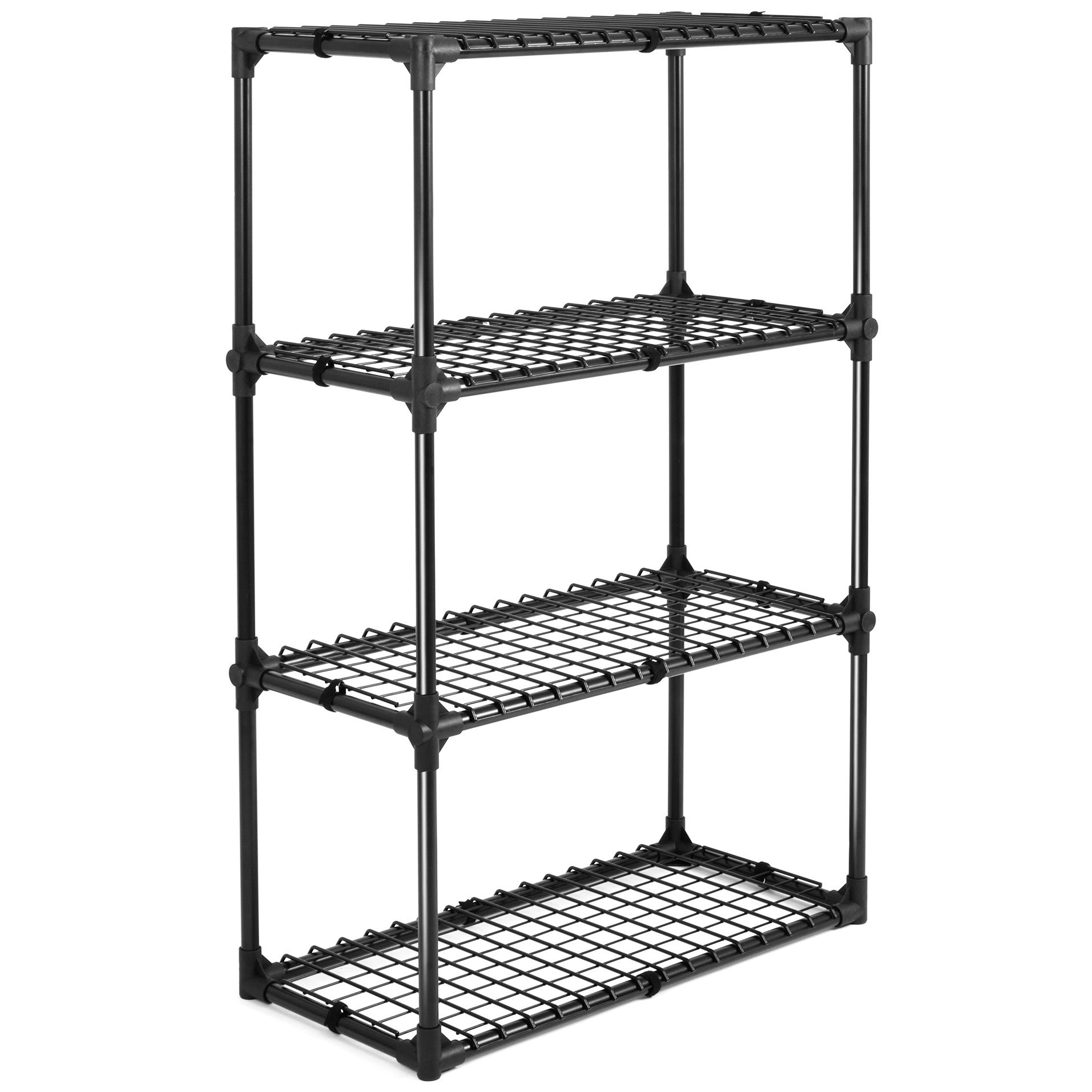 Banior Heavy Duty Storage Shelf With Cover - 4-shelf Wire Rack For All ...