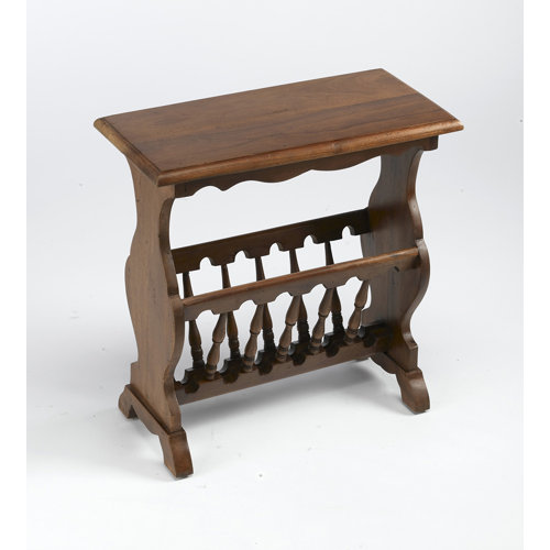 Charlton Home® Fairburn Solid Wood Free Standing Magazine Rack ...