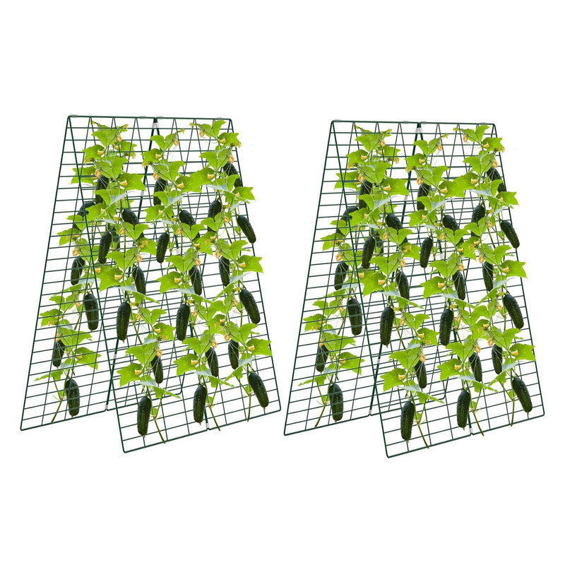 Arlmont & Co. Foldable Cucumber Trellis, 48" L x 34" W A-Frame Trellis ...