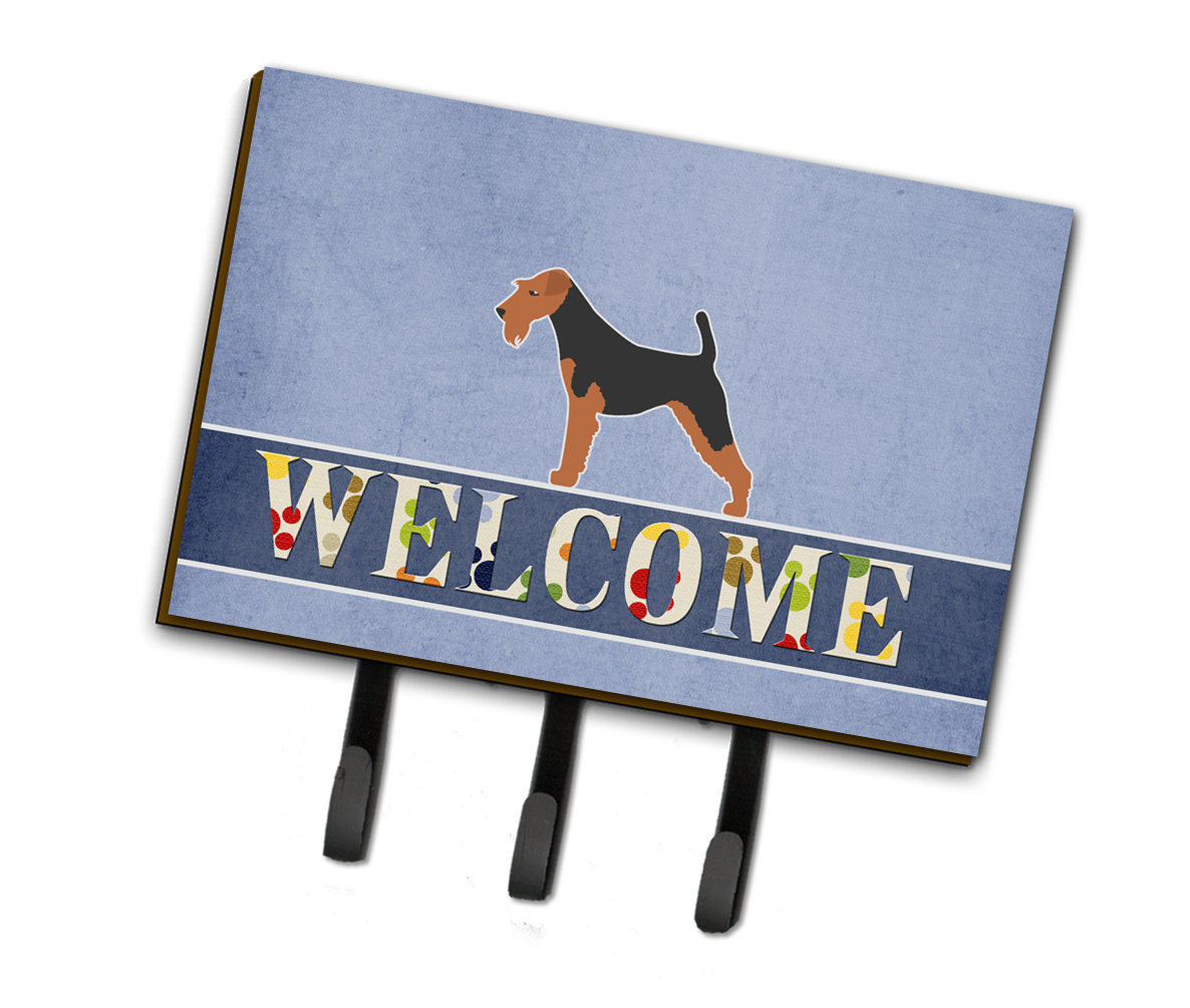 East Urban Home Welsh Terrier Welcome Leash or Key Holder | Wayfair