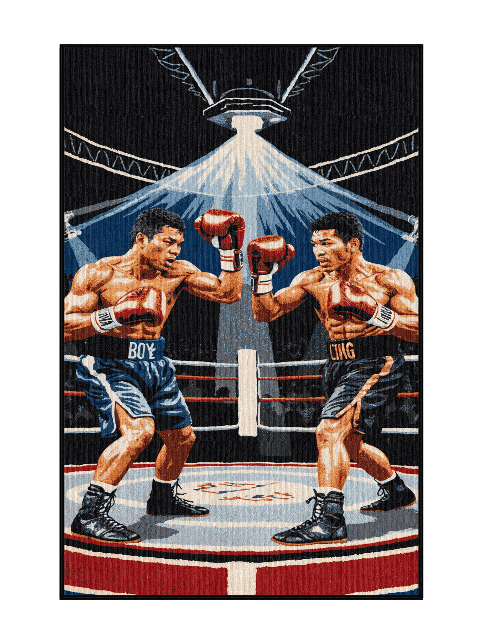 Red Barrel Studio® Washable Boxing Sports Area Rug | Wayfair