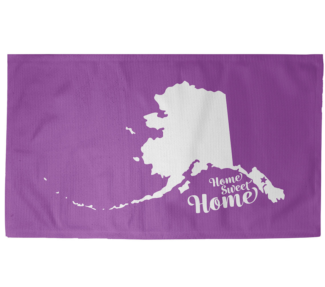 East Urban Home Home Sweet Juneau Purple Area Rug - Wayfair Canada