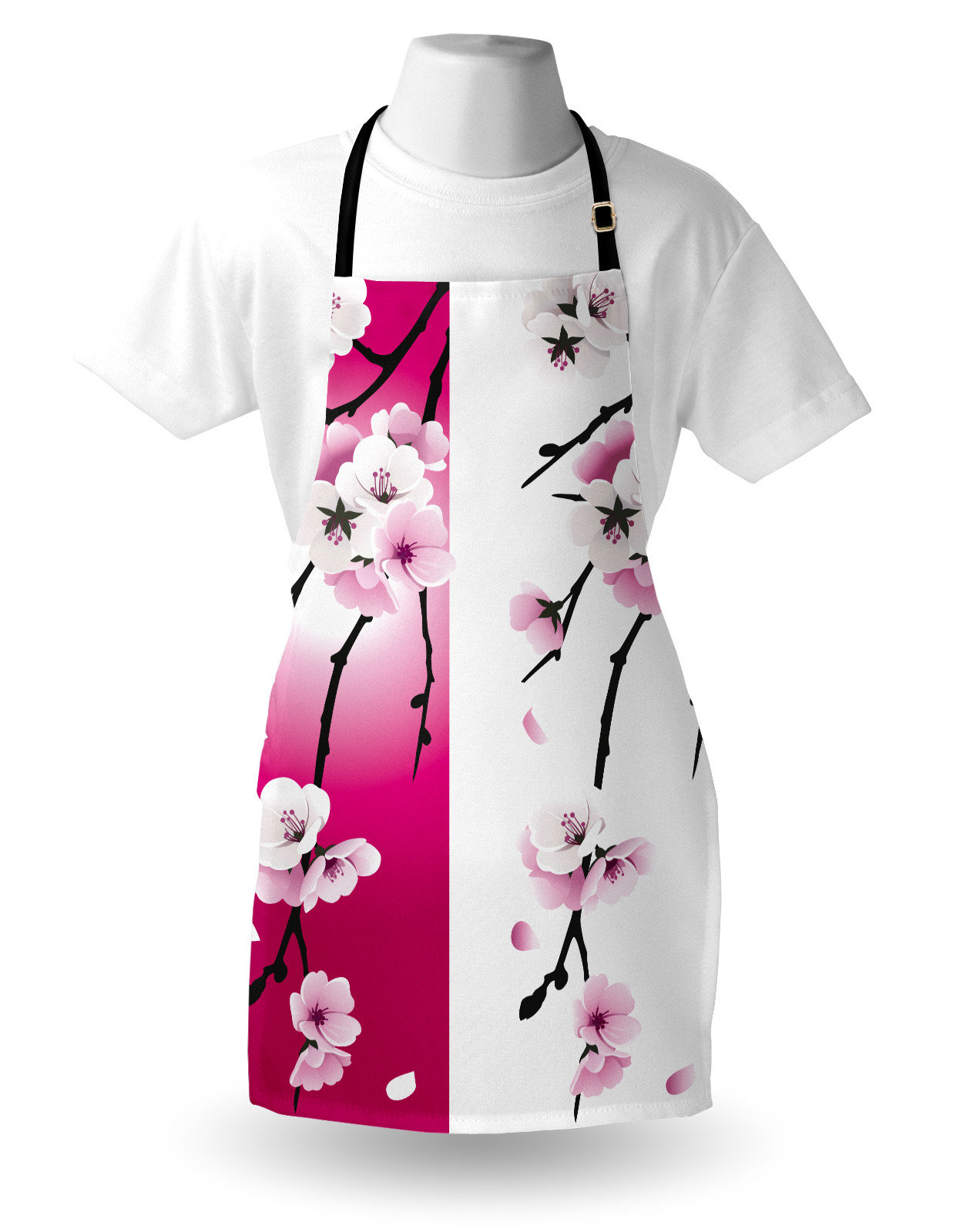 East Urban Home Floral Apron Unisex, Apricot Flowers Blooms, Adult Size ...