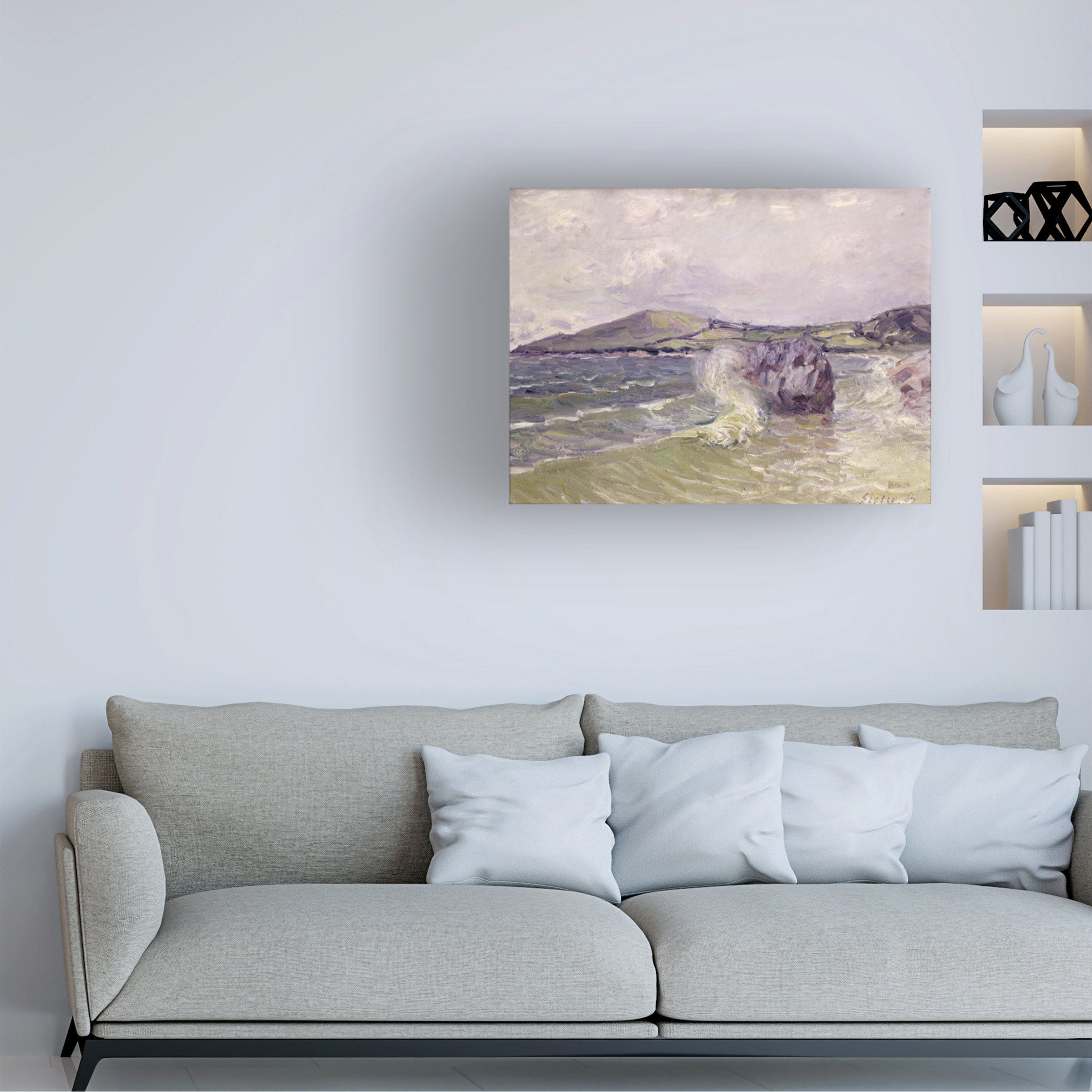 Charlton Home® Alfred Sisley Ladys Cove, Wales, 1897 Canvas Art | Wayfair