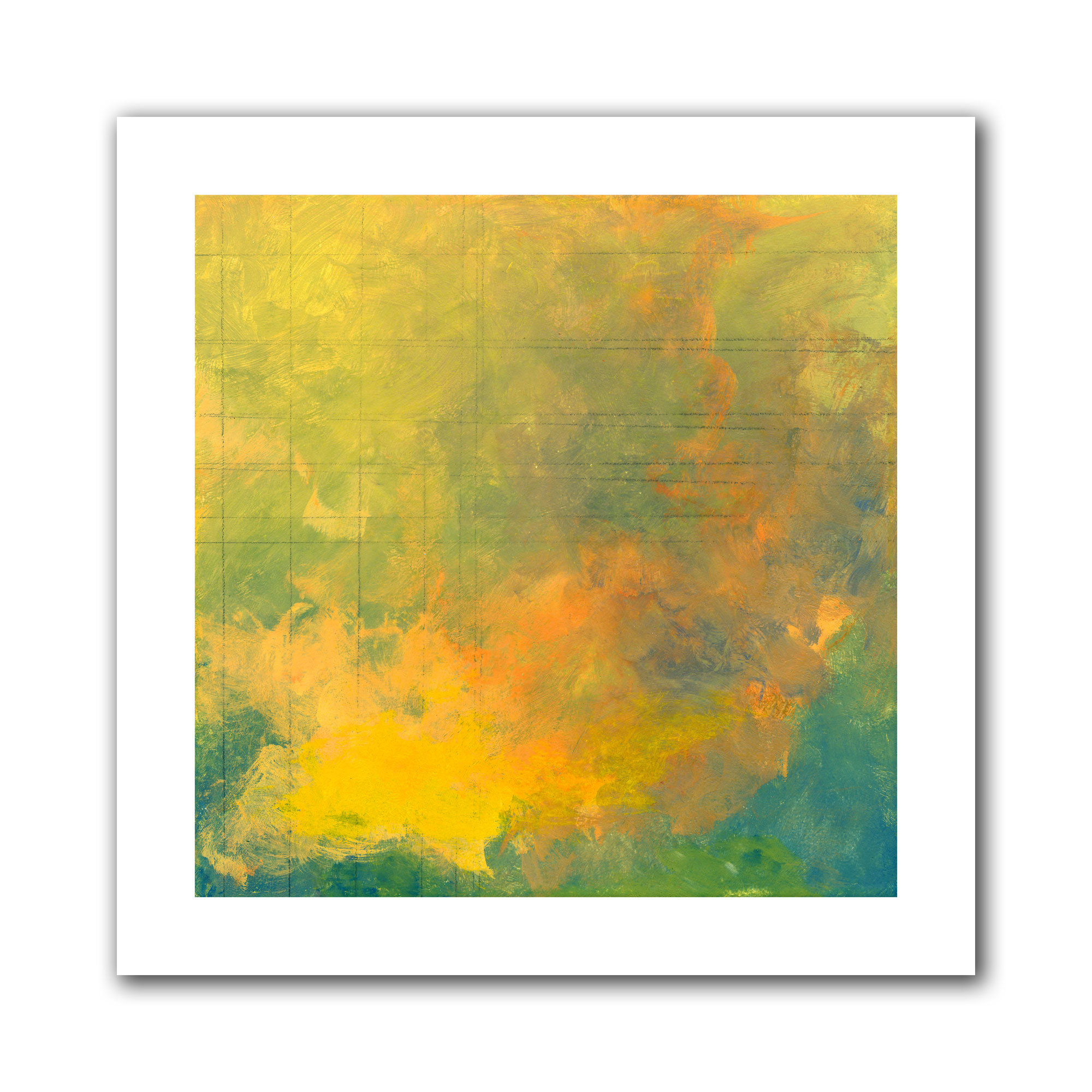 ArtWall 'Earth and Lines I' by Jan Weiss Painting Print on Rolled ...