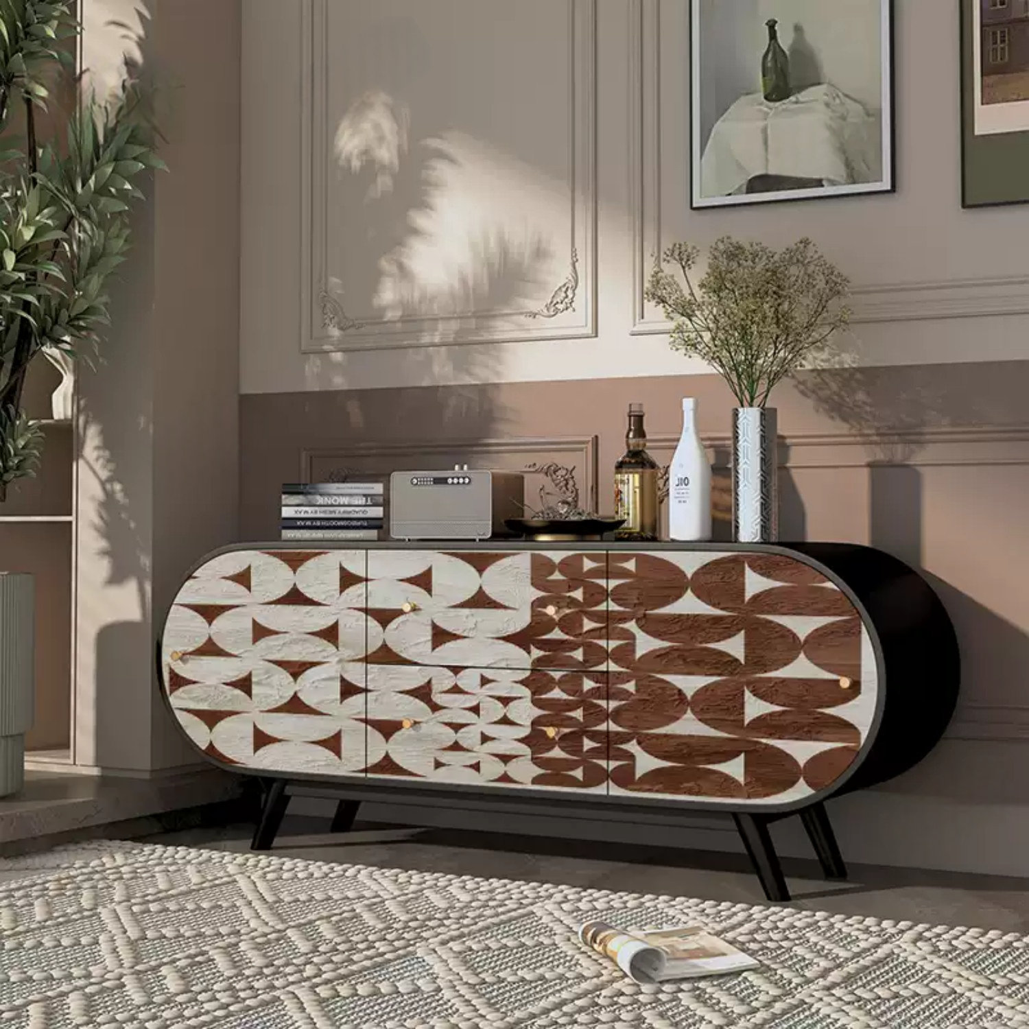 interanest Double Drawer Double Door Storage Cabinet - Wayfair Canada