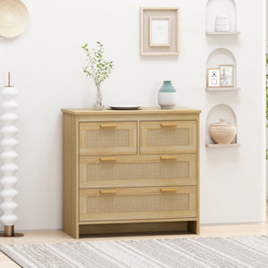 Bayou Breeze Nardi Wicker Rattan Tv Stands Rattan Sideboard Rattan ...