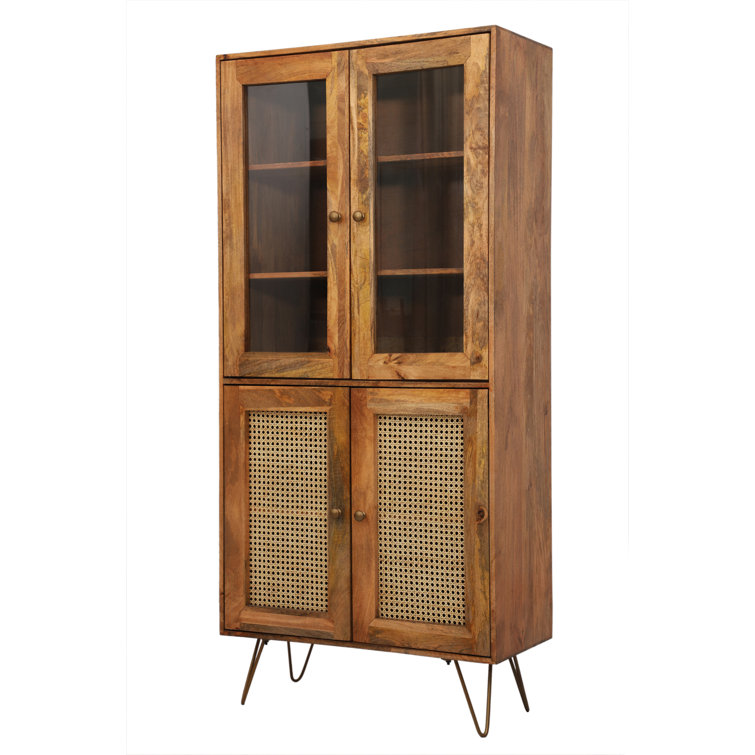 Union Rustic Chetram Rattan Display Cabinet | Wayfair.co.uk