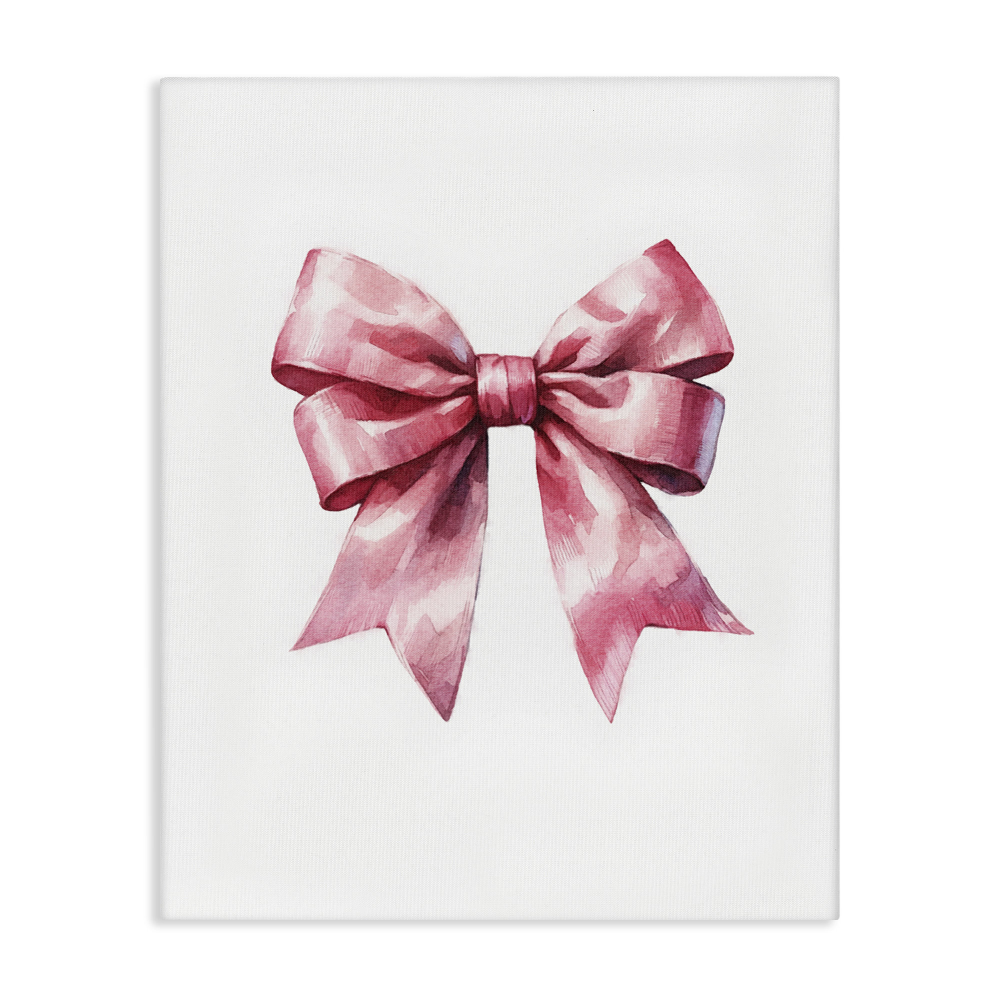 Rosdorf Park Full Pink Ribbon Canvas Wall Art by Amanda Greenwood | Wayfair