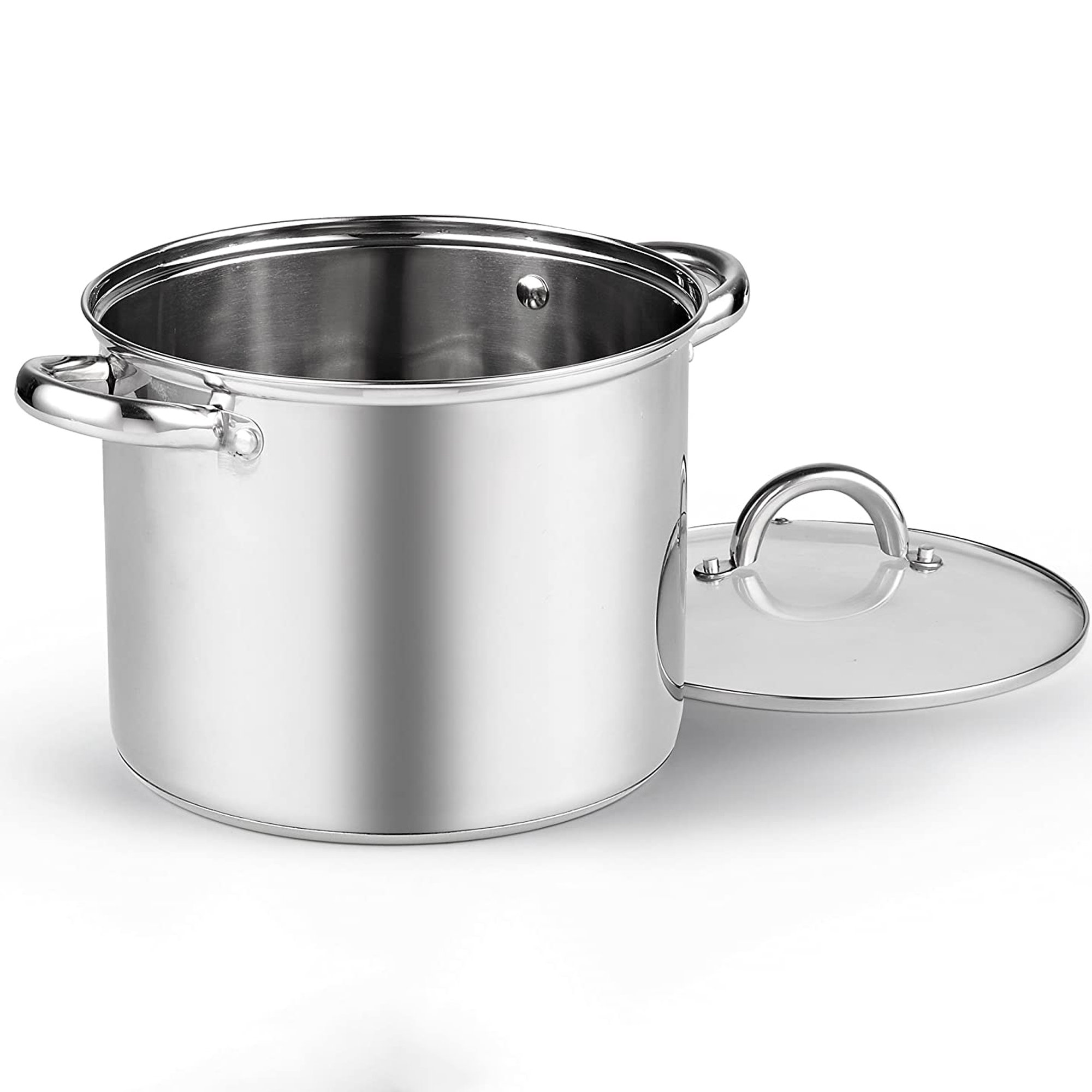 Cook N Home Stockpot with Lid, Basic Stainless Steel Soup Pot & Reviews ...