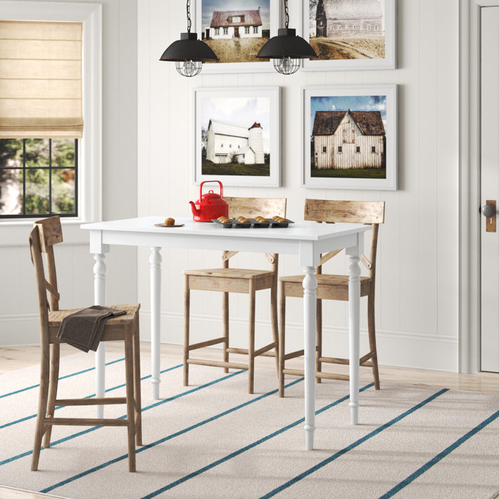 Charlton Home® Chiem Solid Wood Base Dining Table & Reviews | Wayfair